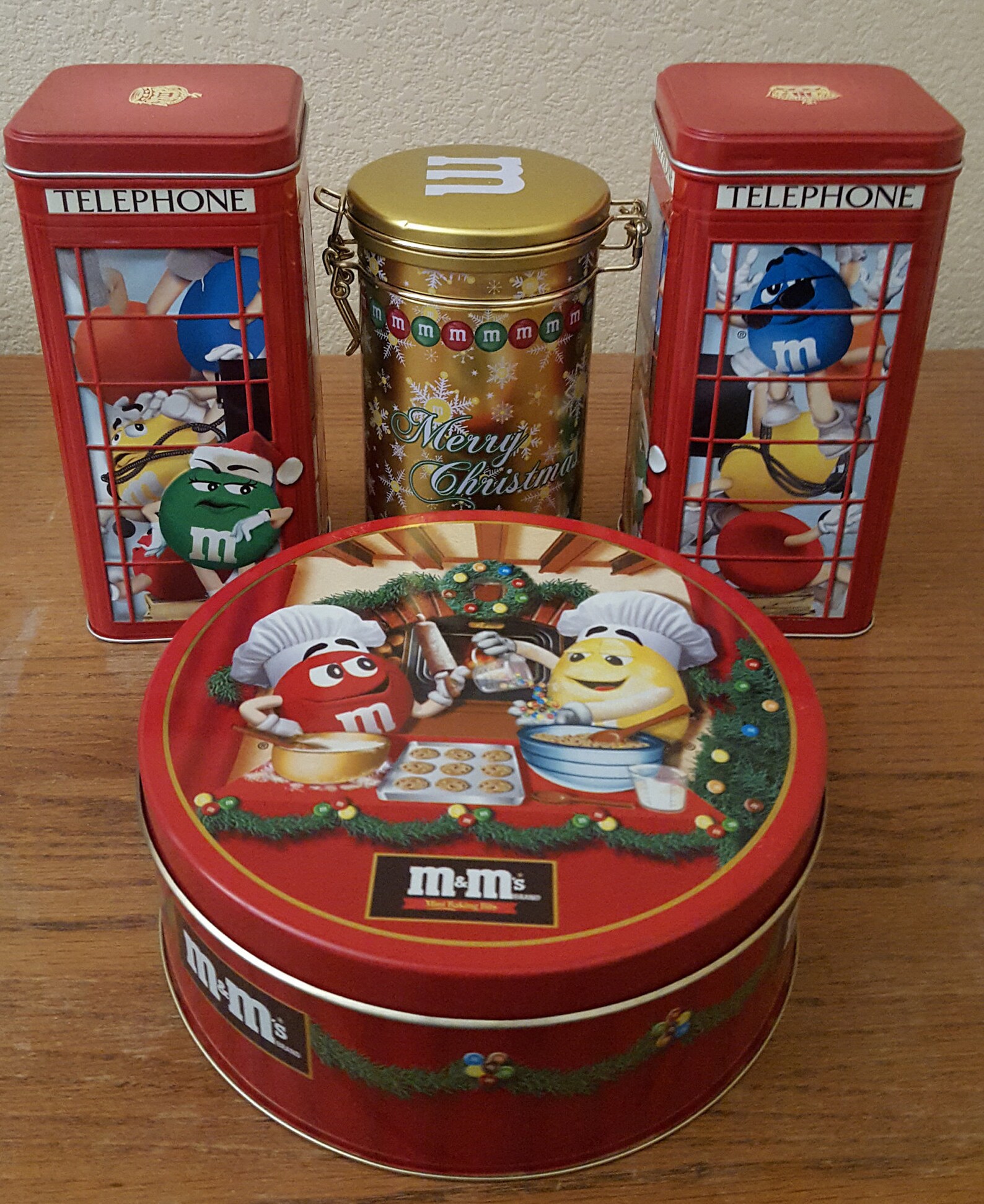 Lot of 4 Vintage Assorted M&ms Christmas Tins - Etsy