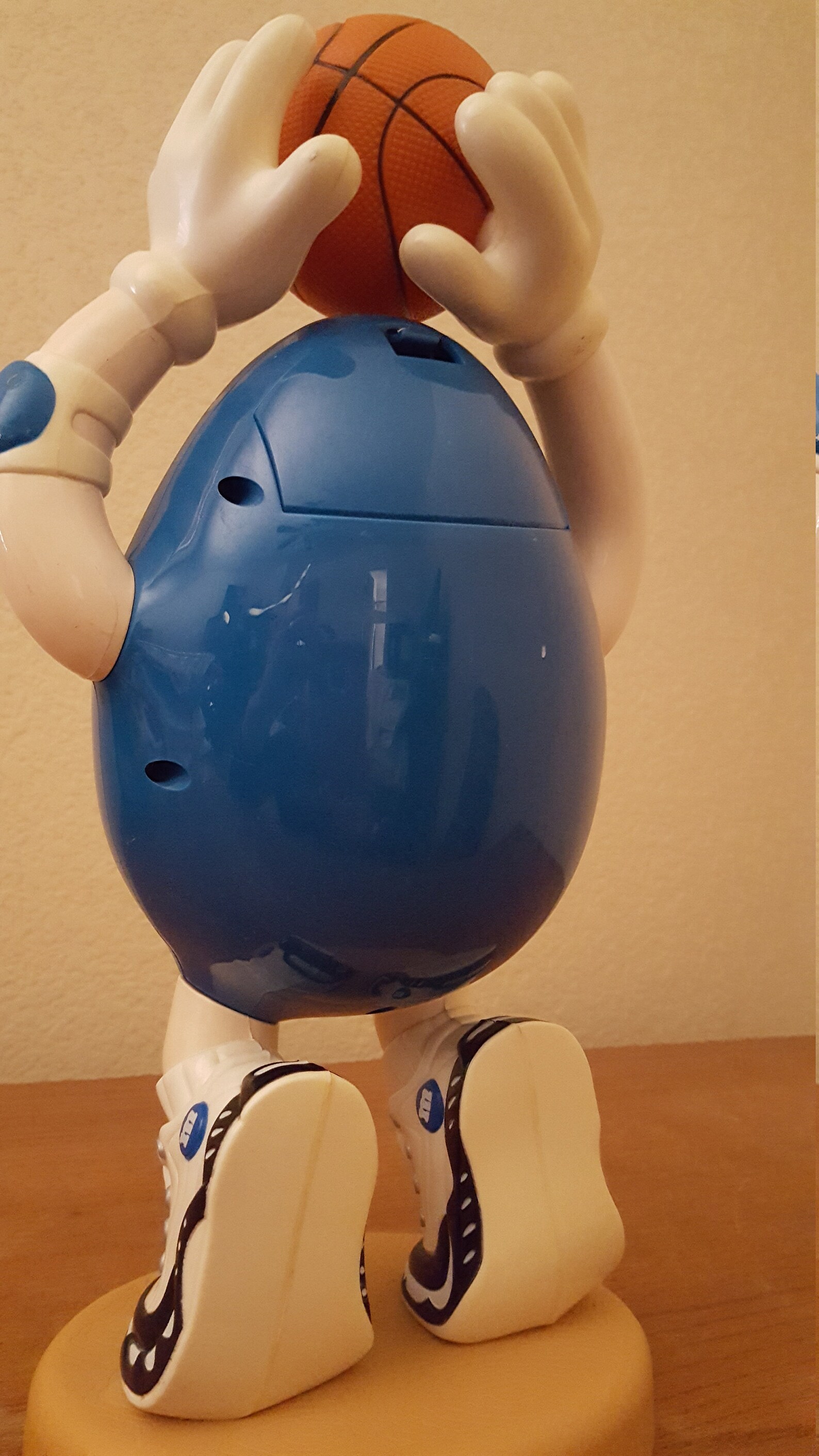 Vintage M&m's Blue Basketball Player Candy Dispenser - Etsy