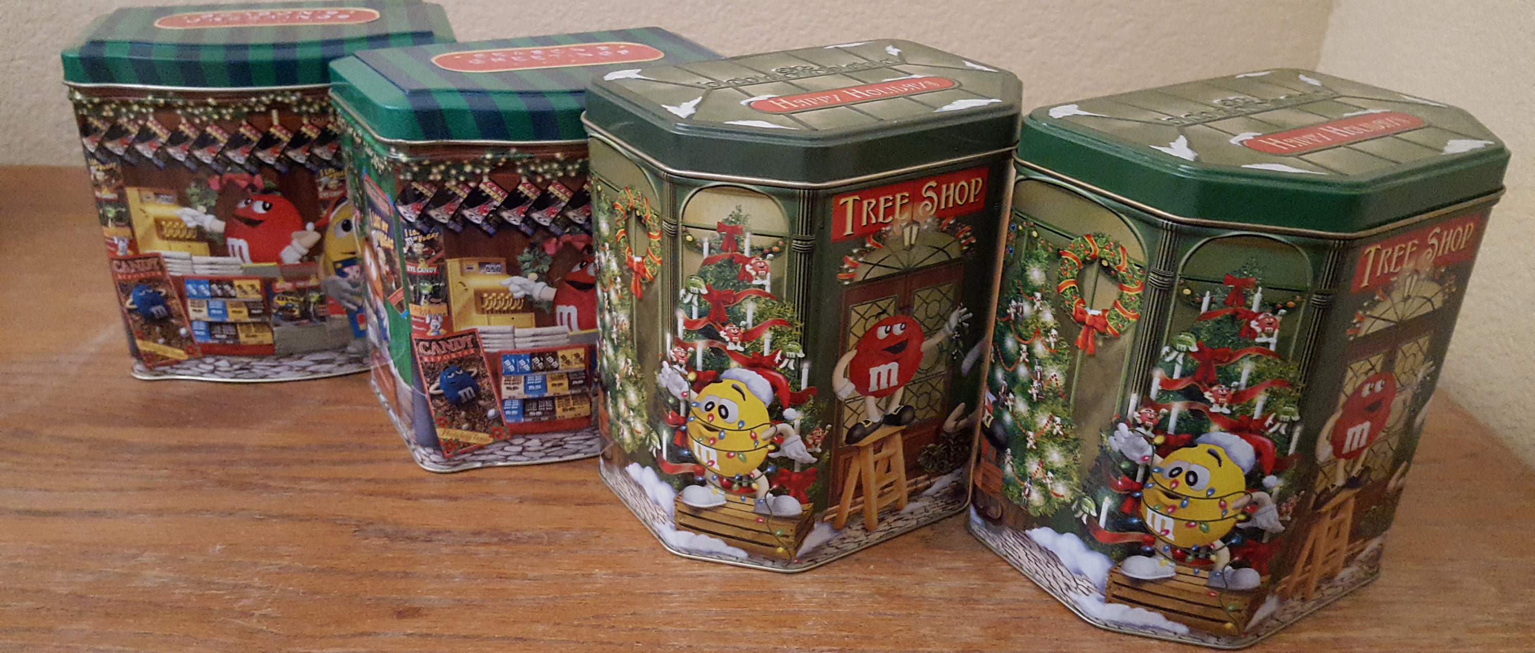 Lot of 4 Vintage M&ms Rectangular Christmas Tins - Etsy