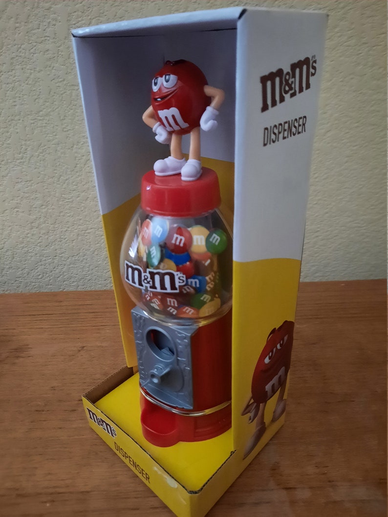 New Mini M&ms Candy Dispenser Gumball Style Collectible - Etsy