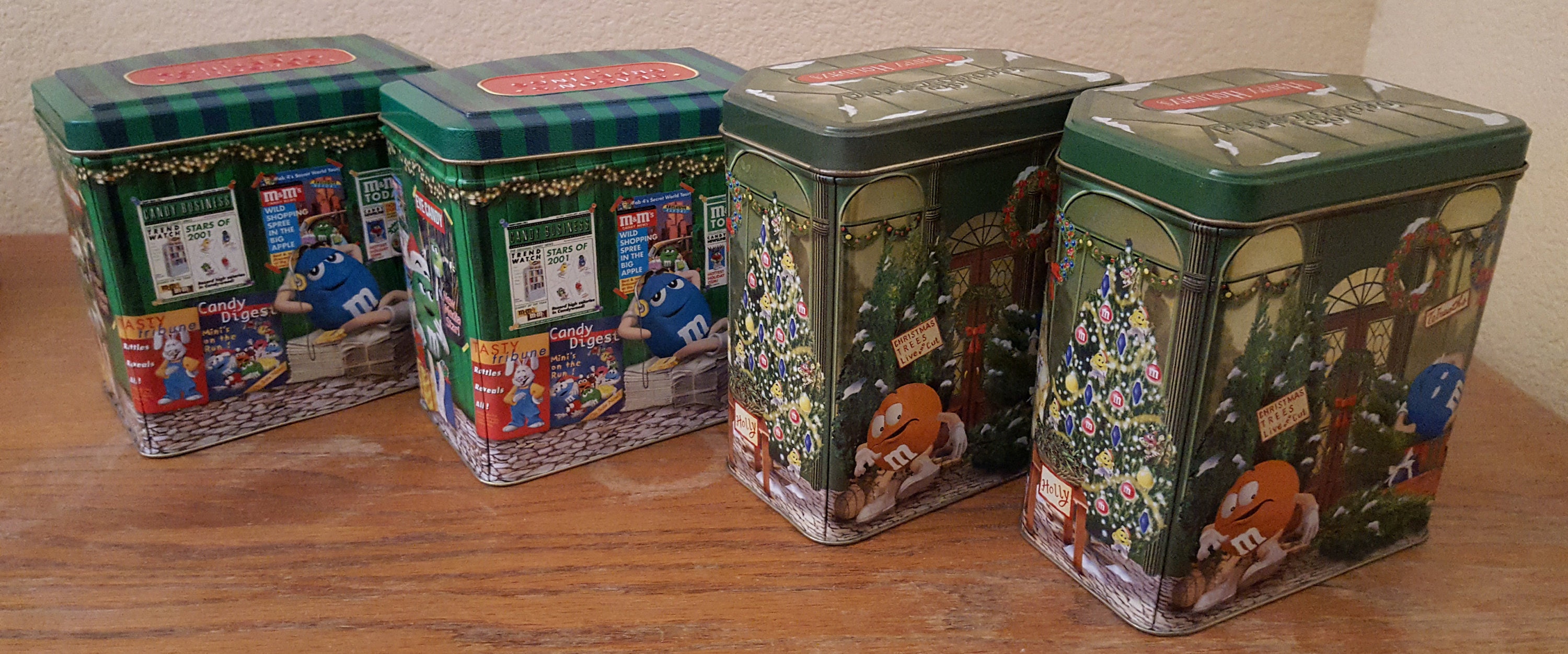 Lot of 4 Vintage M&ms Rectangular Christmas Tins - Etsy