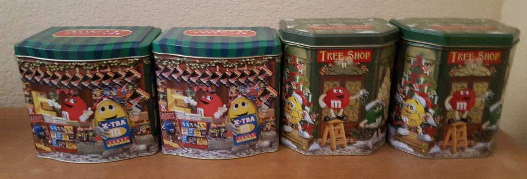 Lot of 4 Vintage M&ms Rectangular Christmas Tins - Etsy