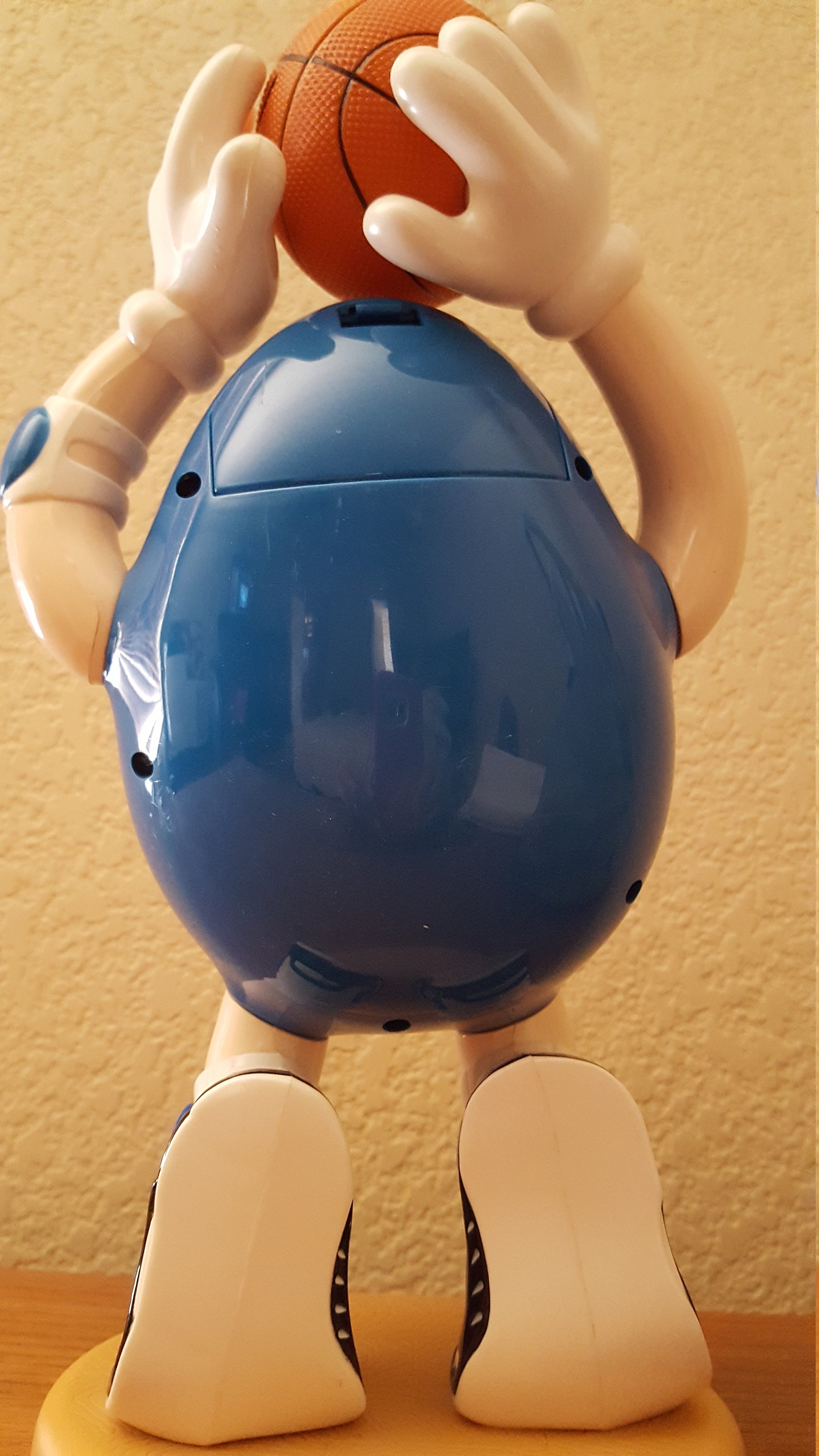 Vintage M&m's Blue Basketball Player Candy Dispenser - Etsy