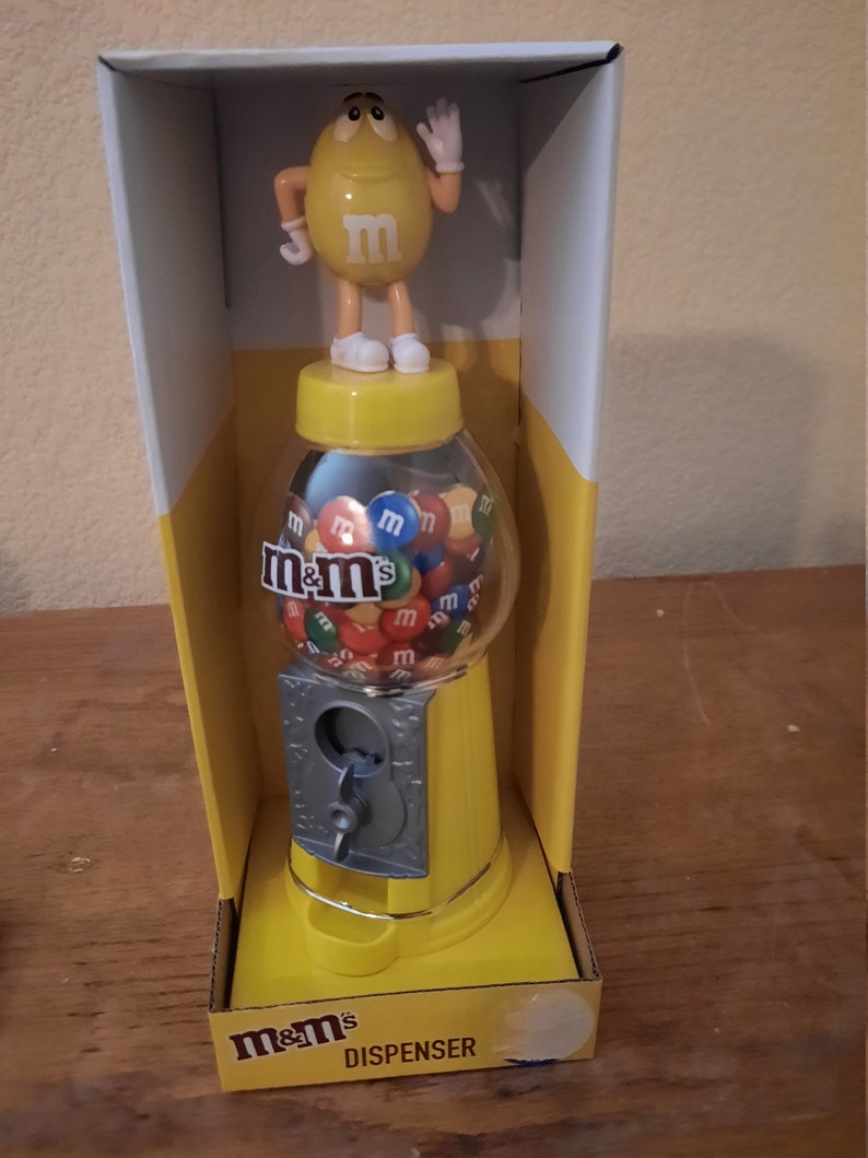 New Mini M&ms Candy Dispenser Gumball Style Collectible - Etsy