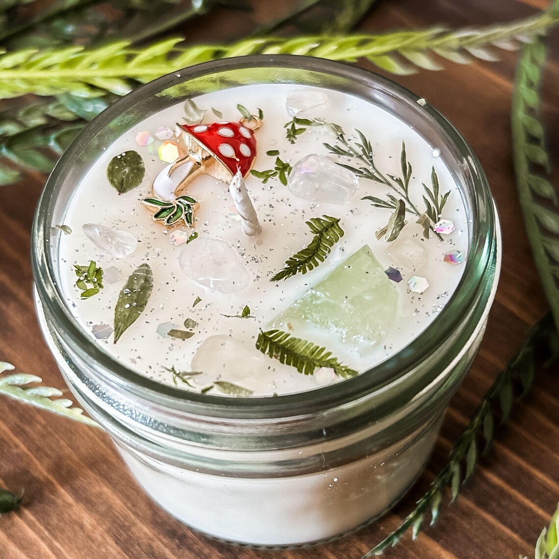 Woodland Wonder Mushroom Candle - Earthy Moss & Rain Scent - Etsy