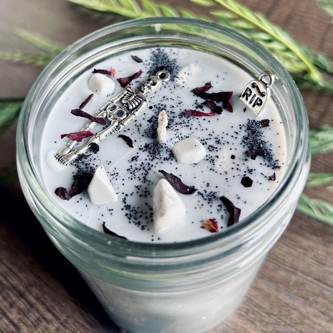 Graveyard Candle, Halloween Candles, Spooky Candle, Fall Candle, Dark ...