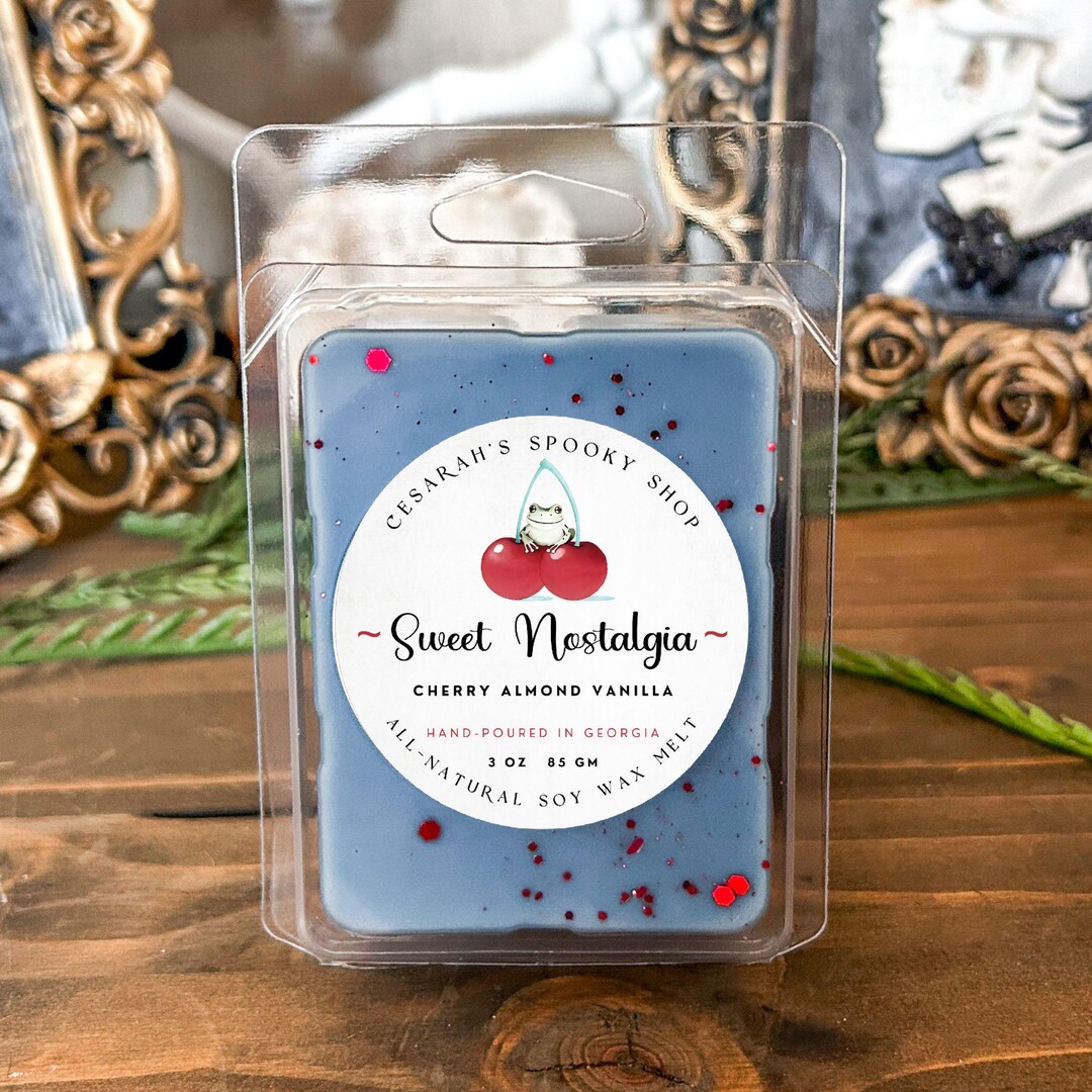 Sweet Nostalgia Wax Melt - Cherry Almond Vanilla Scent | Cozy and Sweet ...