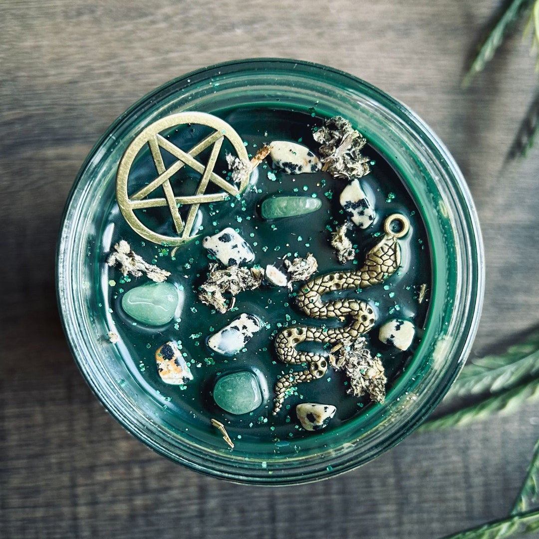 Forest Witch Candle Cottagecore Decor Witchy Decor Witchy Crystal ...