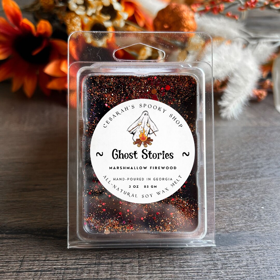 Ghost Stories Wax Melt ~ Marshmallow Firewood Scented - Halloween Wax ...