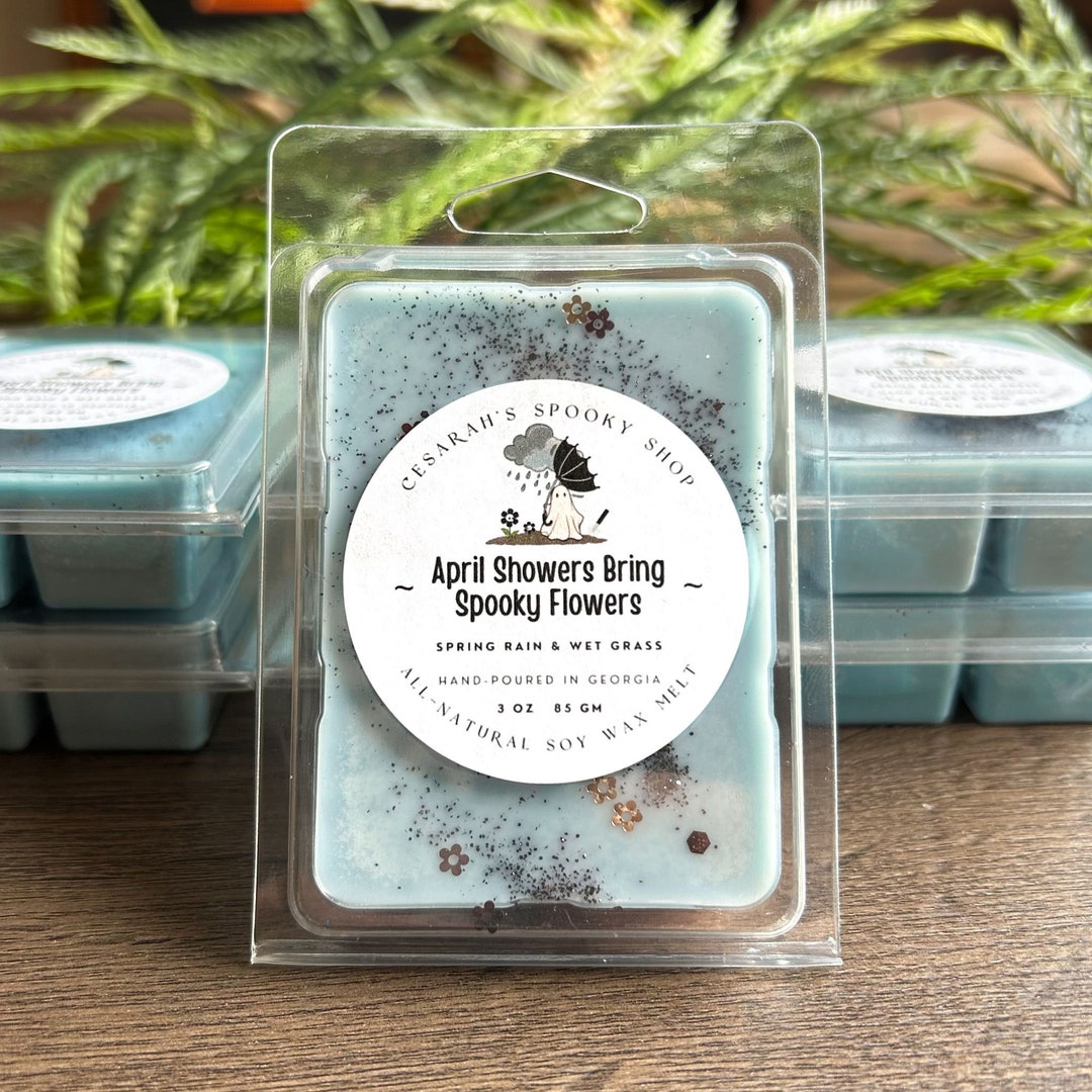 April Showers Bring Spooky Flowers Wax Melt Spring Rain and Wet Grass ...