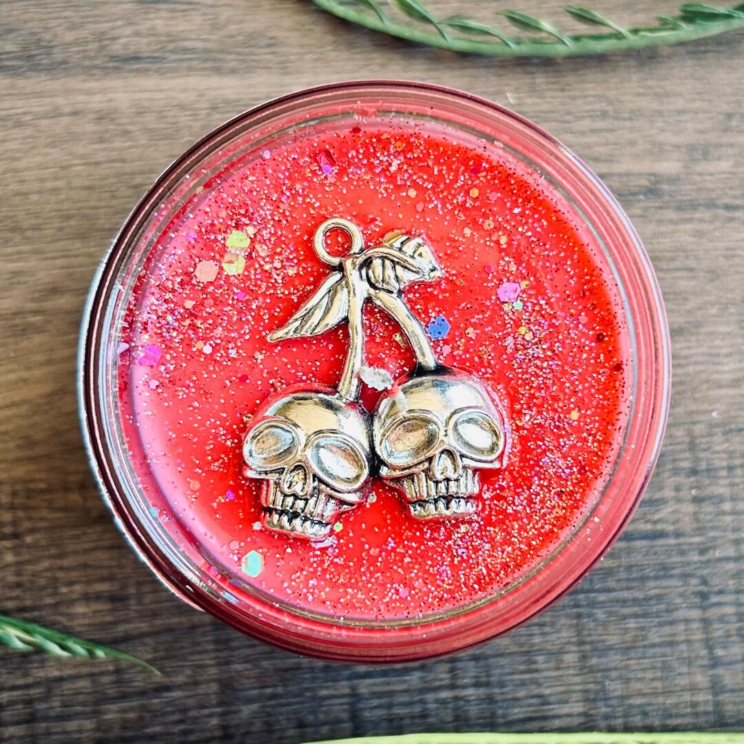 Springoween Candle Cryptic Cherry Pomegranate Spooky Drink Candle Pink ...