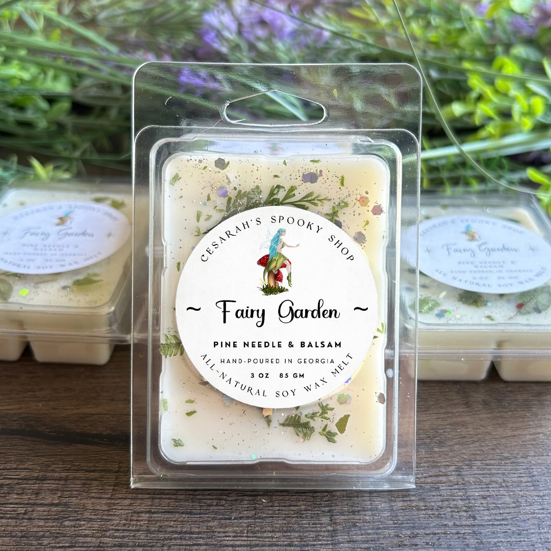 Fairy Garden Wax Melt ~ Pine Needle & Balsam Scented, Cottagecore ...