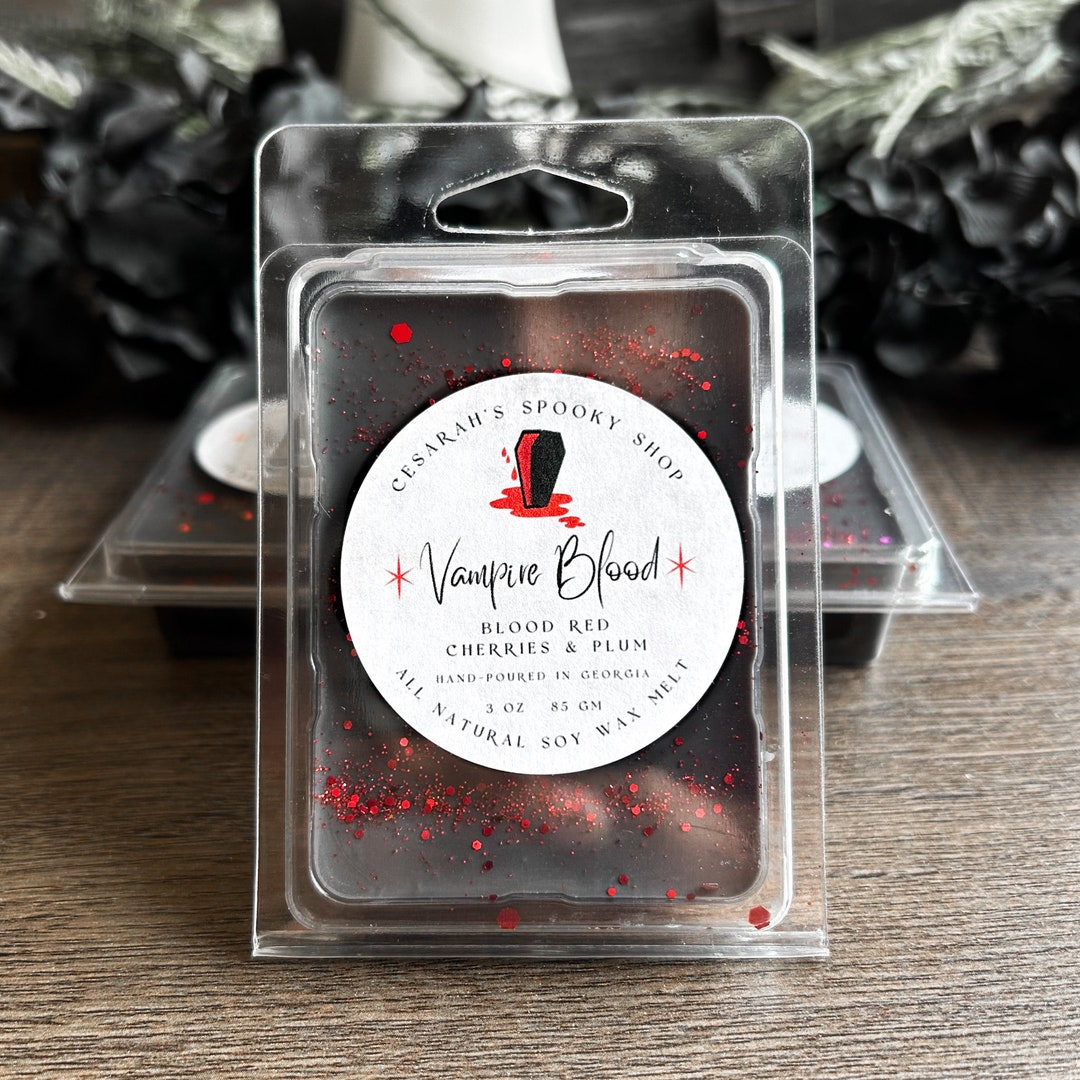 Vampire Blood Wax Melt Blood Red Cherries and Pum Vampire Wax Melts ...
