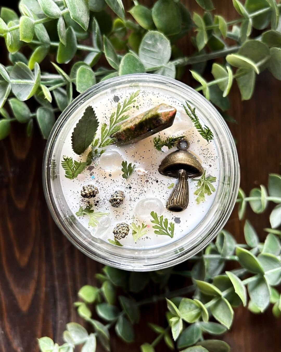 Fairy Garden- Handmade Soy Candle - Pine Needle & Balsam - Cottagecore ...