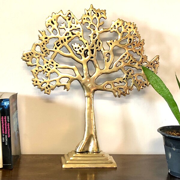 Indian Tree of Life Brass Wall Art - Etsy