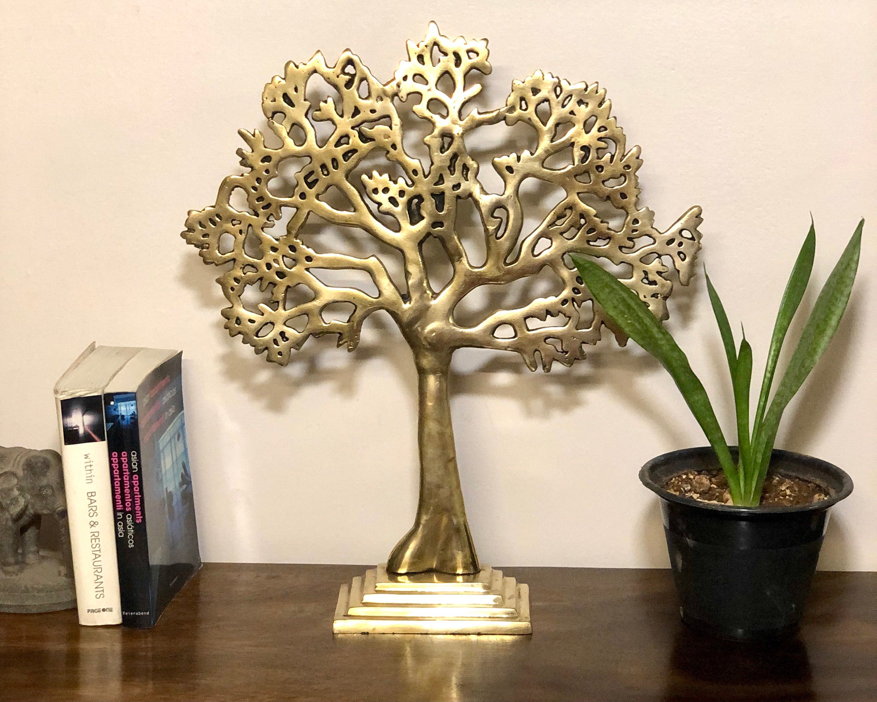 Indian Brass Tree of Life. A Beautiful Piece of Artefact for - Etsy