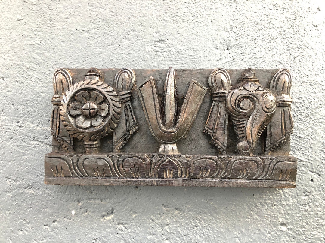 Wooden Carved Wall Panel: Thirupathy Venkateshwara Art (30cm X 15cm) - Etsy