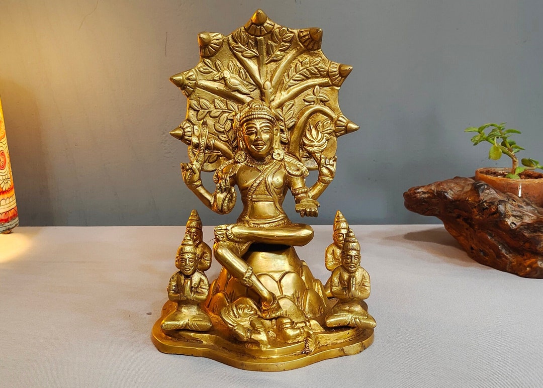 Antique Brass Statue of God Dakshinamurthi,hindu Religious Figure to ...