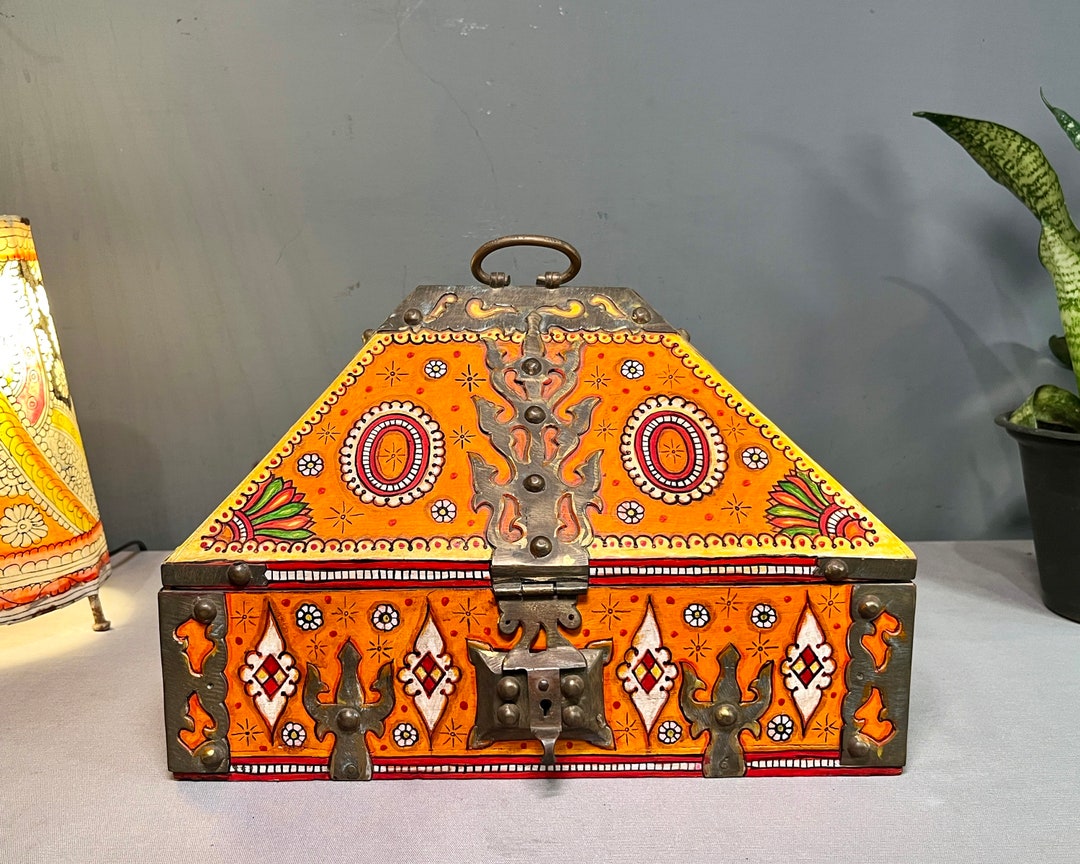 Wooden Kerala Dowry Box, Jewelry Box. Antique Dowry Box. Unique ...
