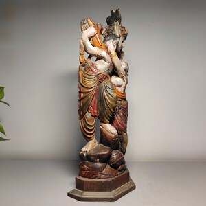 Buy Indian Wooden Radha Krishna Figure. Online in India - Etsy