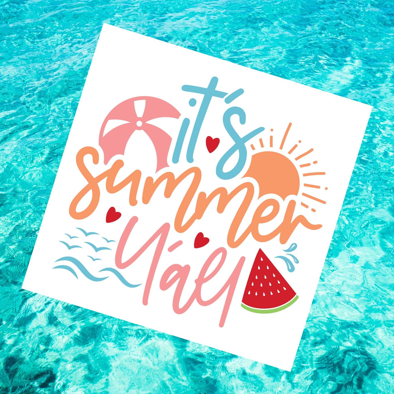 Its Summer Y'all Vinyl Decal - Etsy