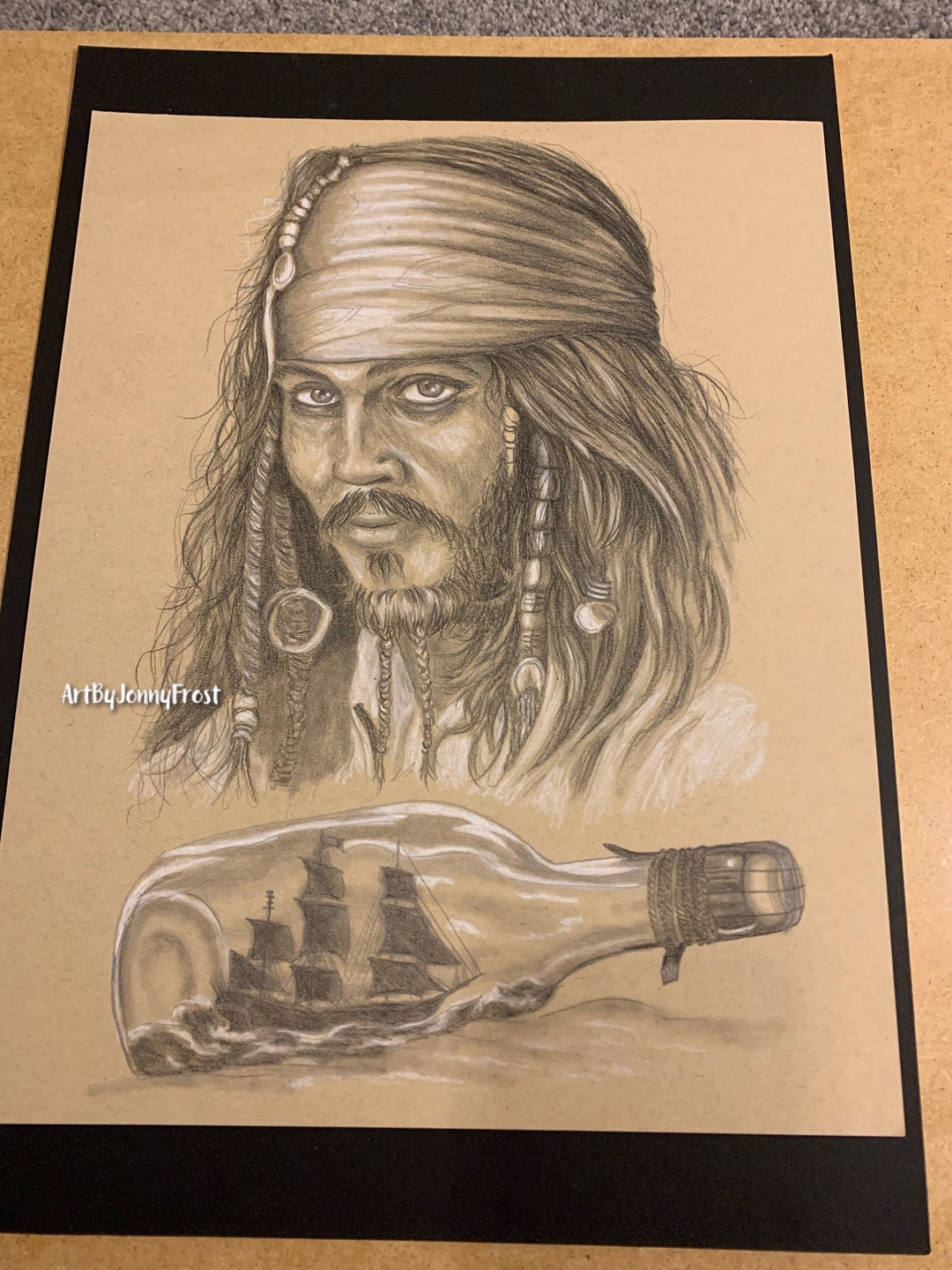 Captain Jack Sarrow Johnny Depp the Black Pearl Pirates of the ...