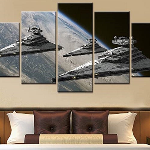 Imperial Star Destroyer Ship Canvas Poster Panel Wall Art - Etsy
