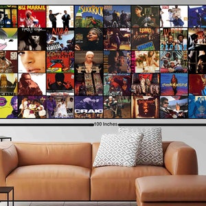 Hip Hop Music Albums Poster Art Canvas Print Rapper Wall Collage for ...