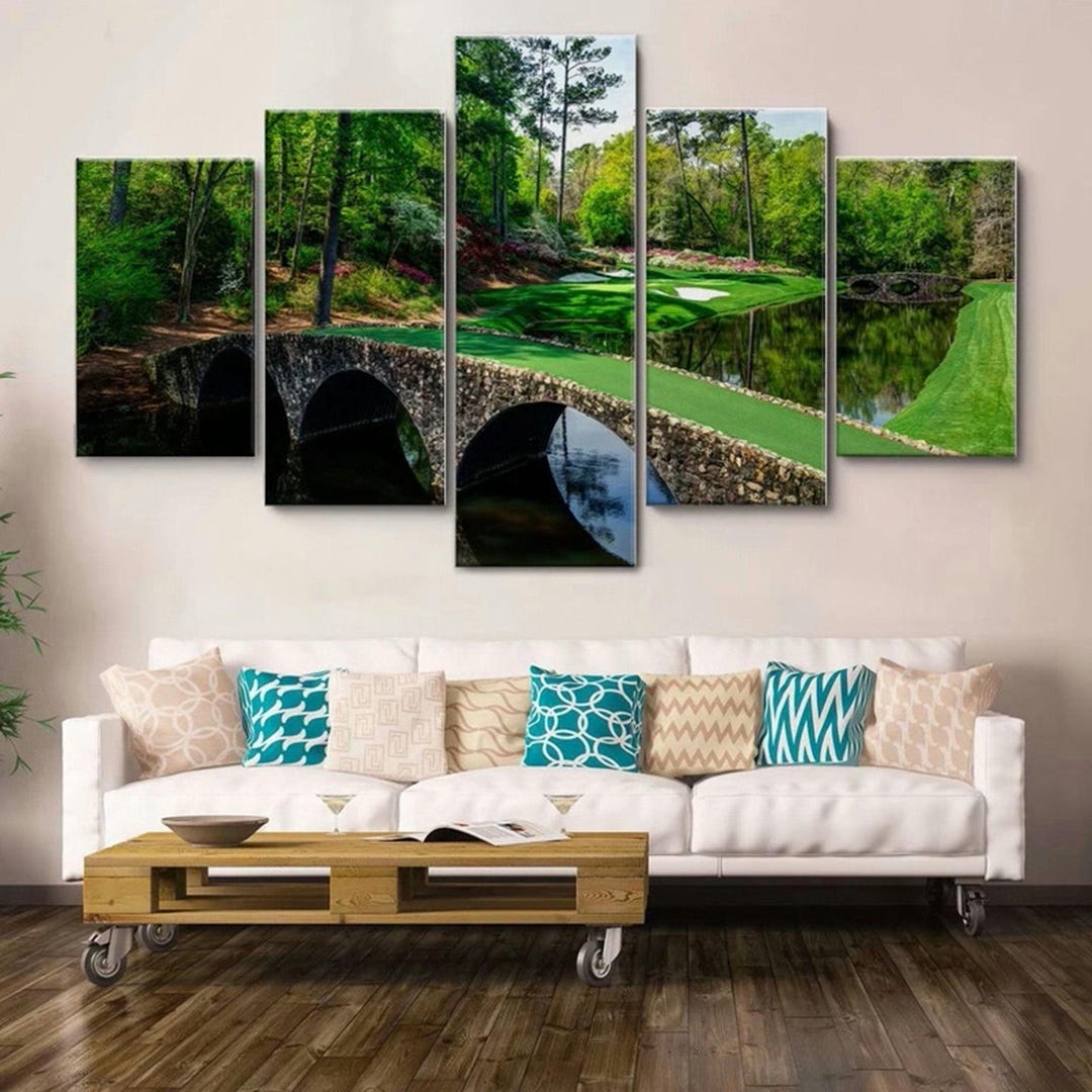 Augusta National Golf Course Canvas Wall Art: 5-piece Golfing Decor - Etsy