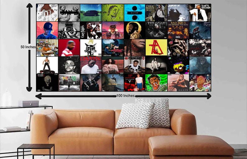Hip Hop Music Albums Poster Art Canvas Print Rapper Wall | Etsy