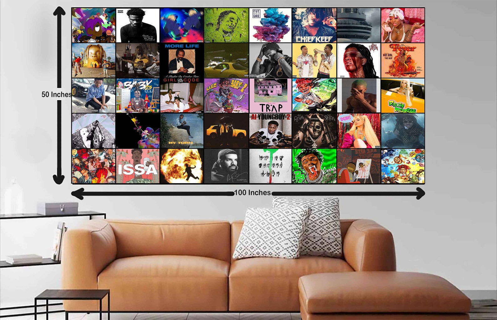 Hip Hop Music Albums Poster Art Canvas Print Rapper Wall | Etsy