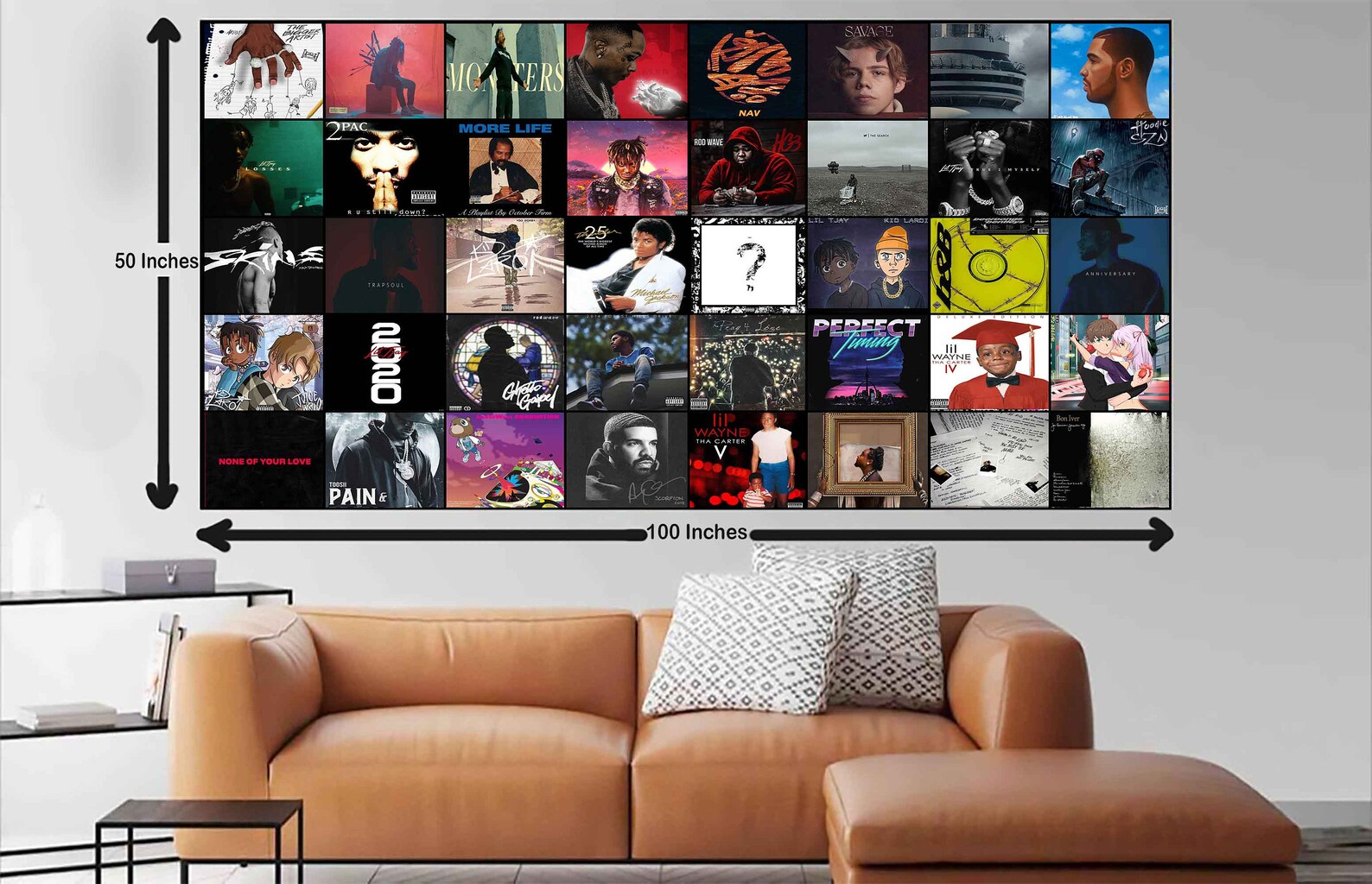 Hip Hop Music Albums Poster Art Canvas Print Rapper Wall | Etsy