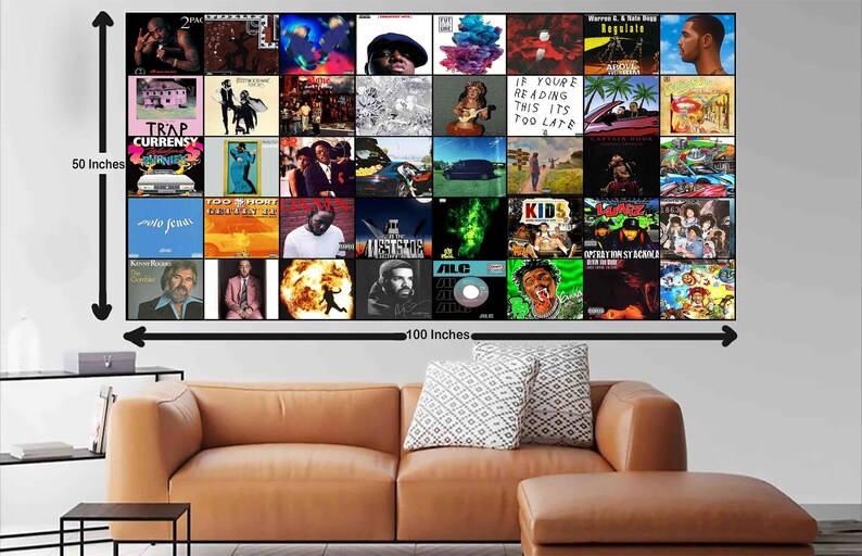 Hip Hop Music Albums Poster Art Canvas Print Rapper Wall | Etsy