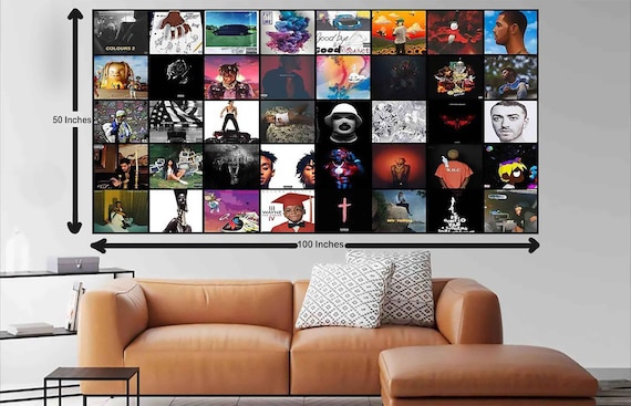 Hip Hop Music Albums Poster Art Canvas Print Rapper Wall | Etsy