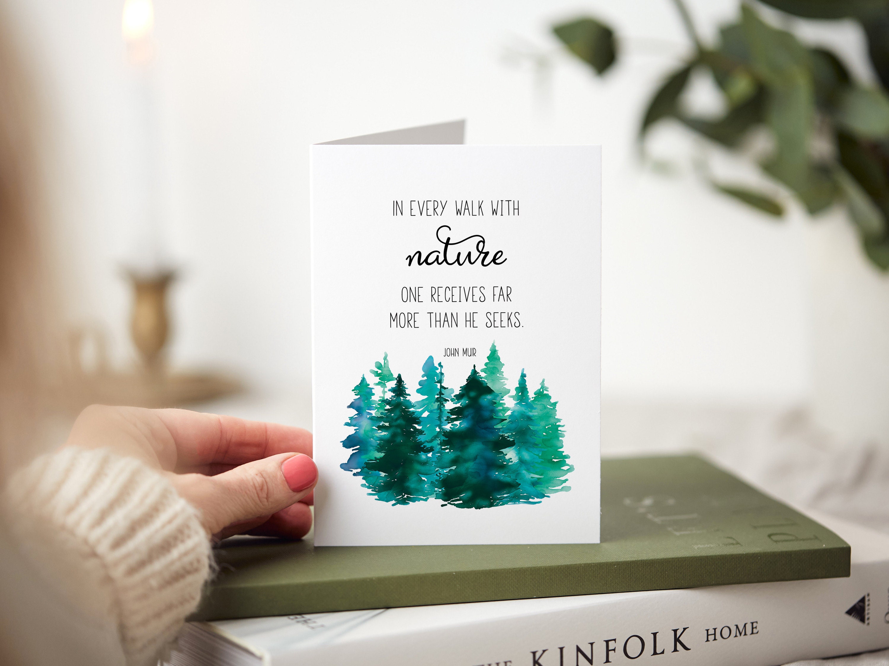 John Muir Nature Inspired Greeting Card With Envelope - Etsy