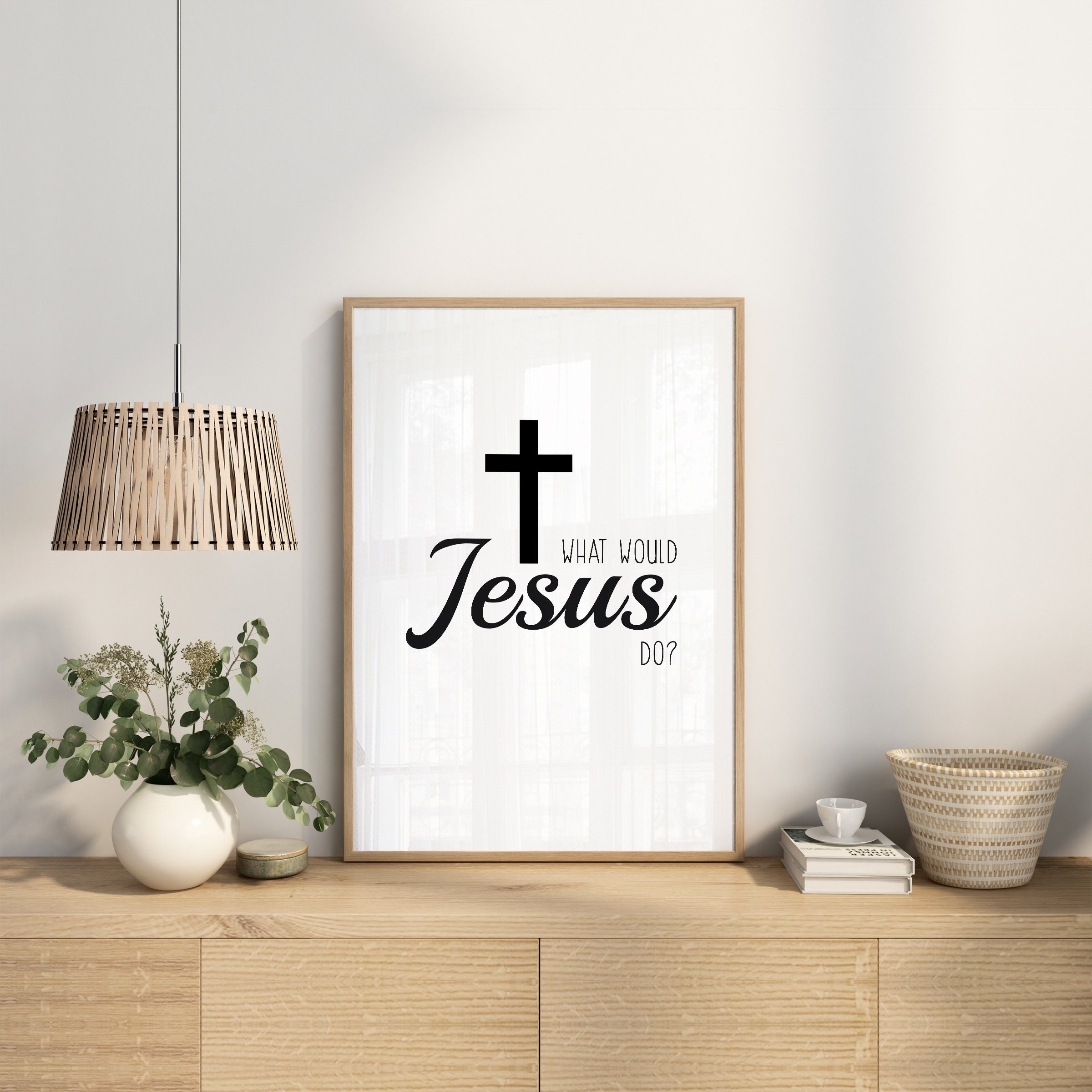 What Would Jesus Do WWJD Christian Wall Art Print - Etsy Italia