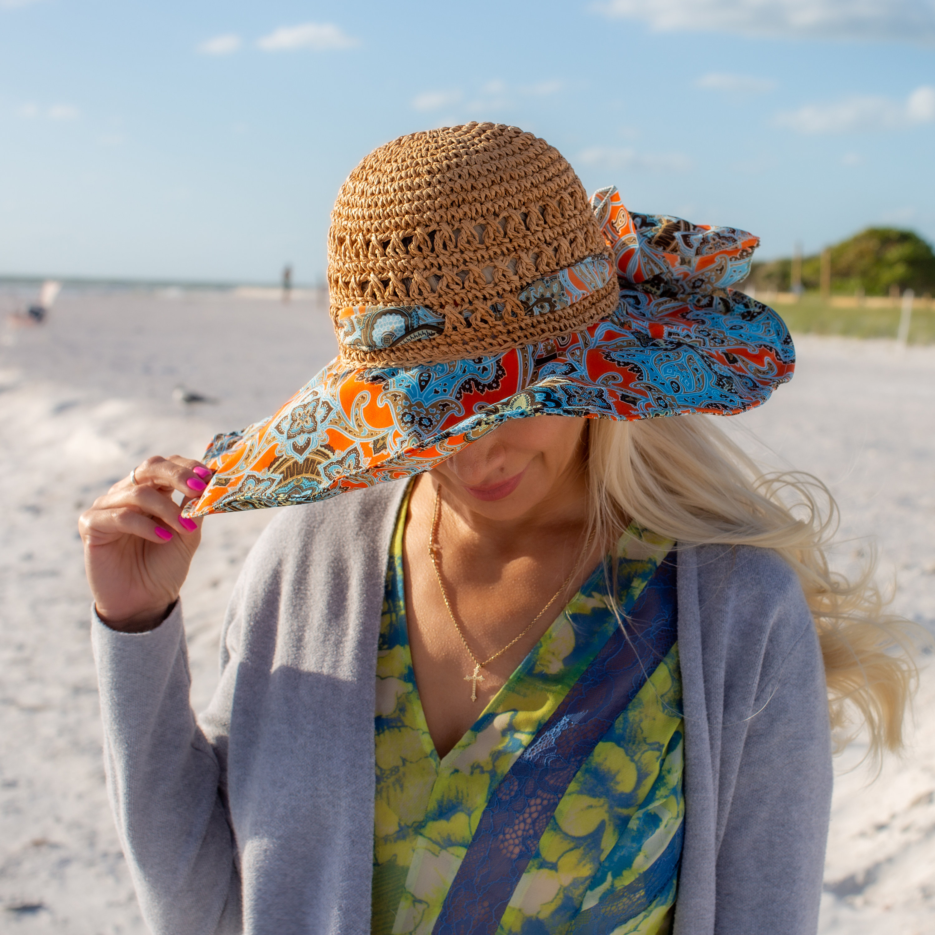 Beach Hats Foldable , Summer Hat for Women, Sunhat Womens 5 Inch Brim ...