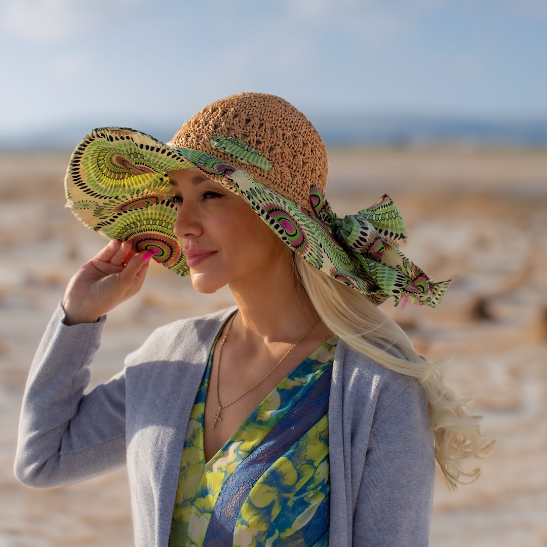 Beach Hats Foldable , Summer Hat for Women, Sunhat Womens 5 Inch Brim ...