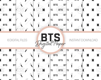 Kpop Digital Paper - Etsy
