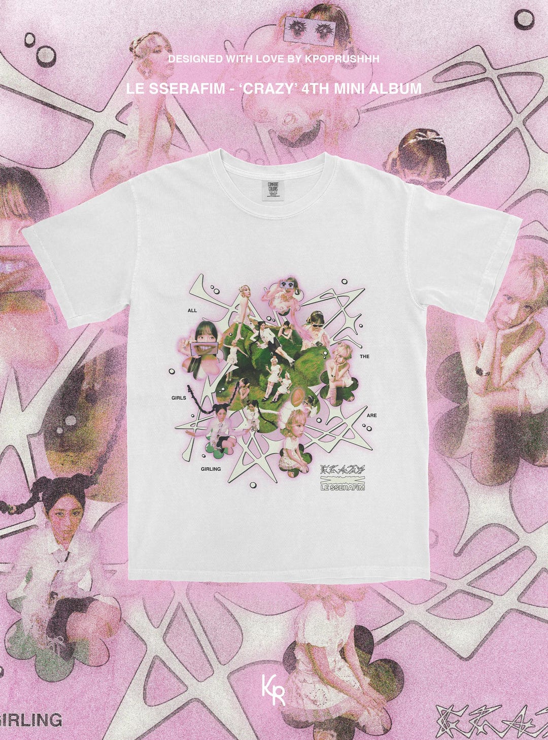 LE SSERAFIM 'crazy' T Shirt, LESSERAFIM Fearnot Fan Tee Merch Gift ...