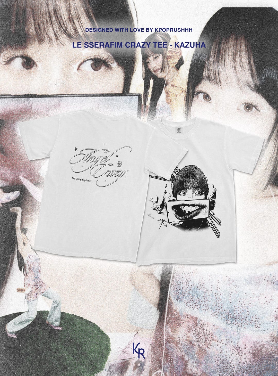 Kazuha LE SSERAFIM T Shirt, Crazy LESSERAFIM Fearnot Tee Merch Gift ...