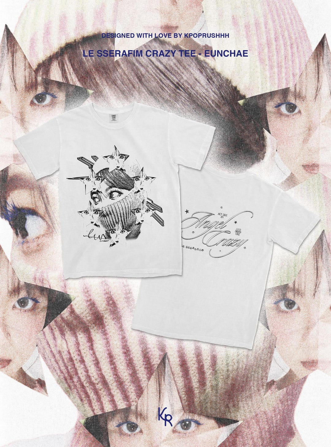 Eunchae LE SSERAFIM T Shirt, Crazy LESSERAFIM Fearnot Tee Merch Gift ...