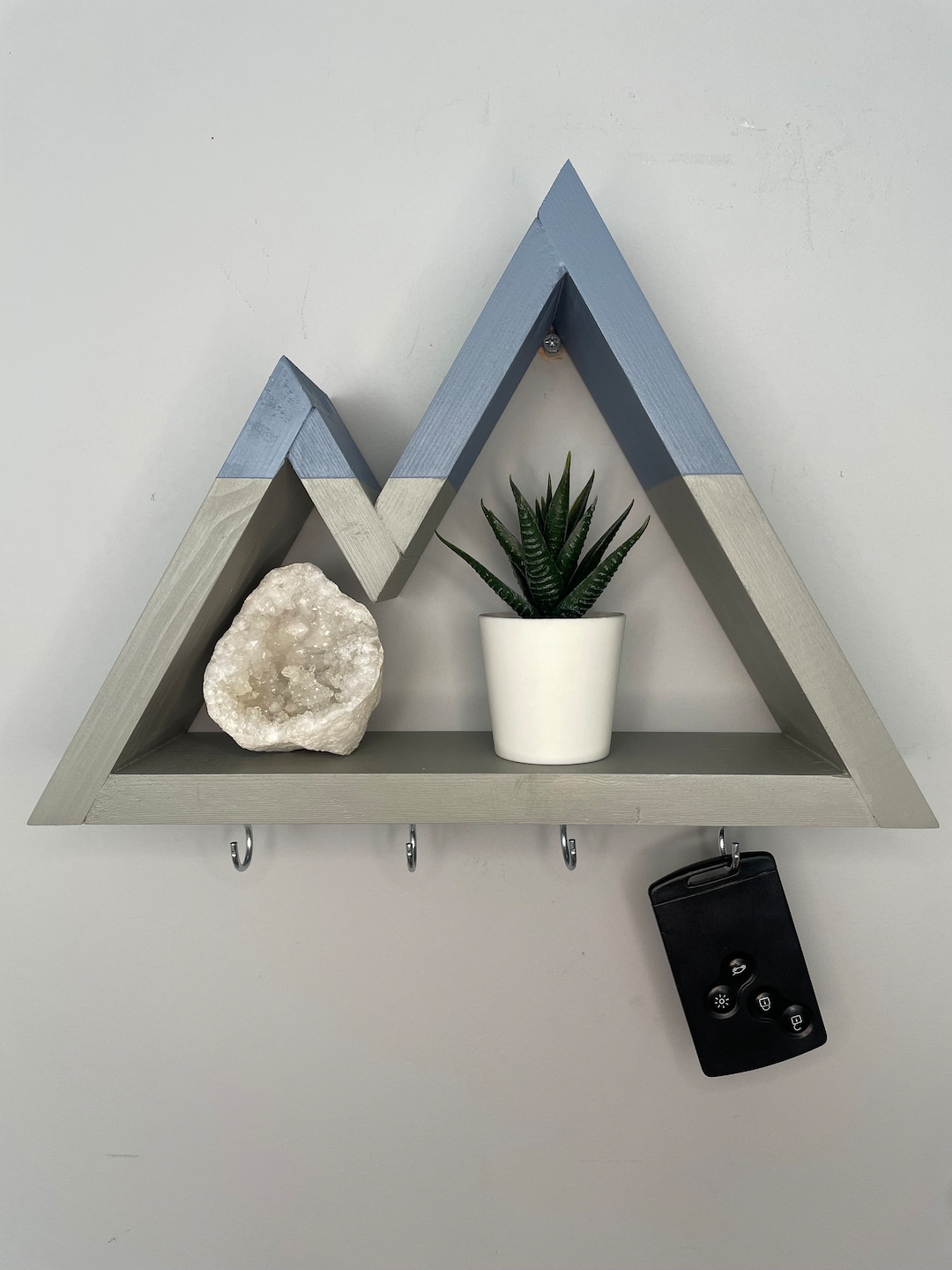 Mountain Key Holder, Key Holder for Wall, Scandi Key Holder, Minimalist ...
