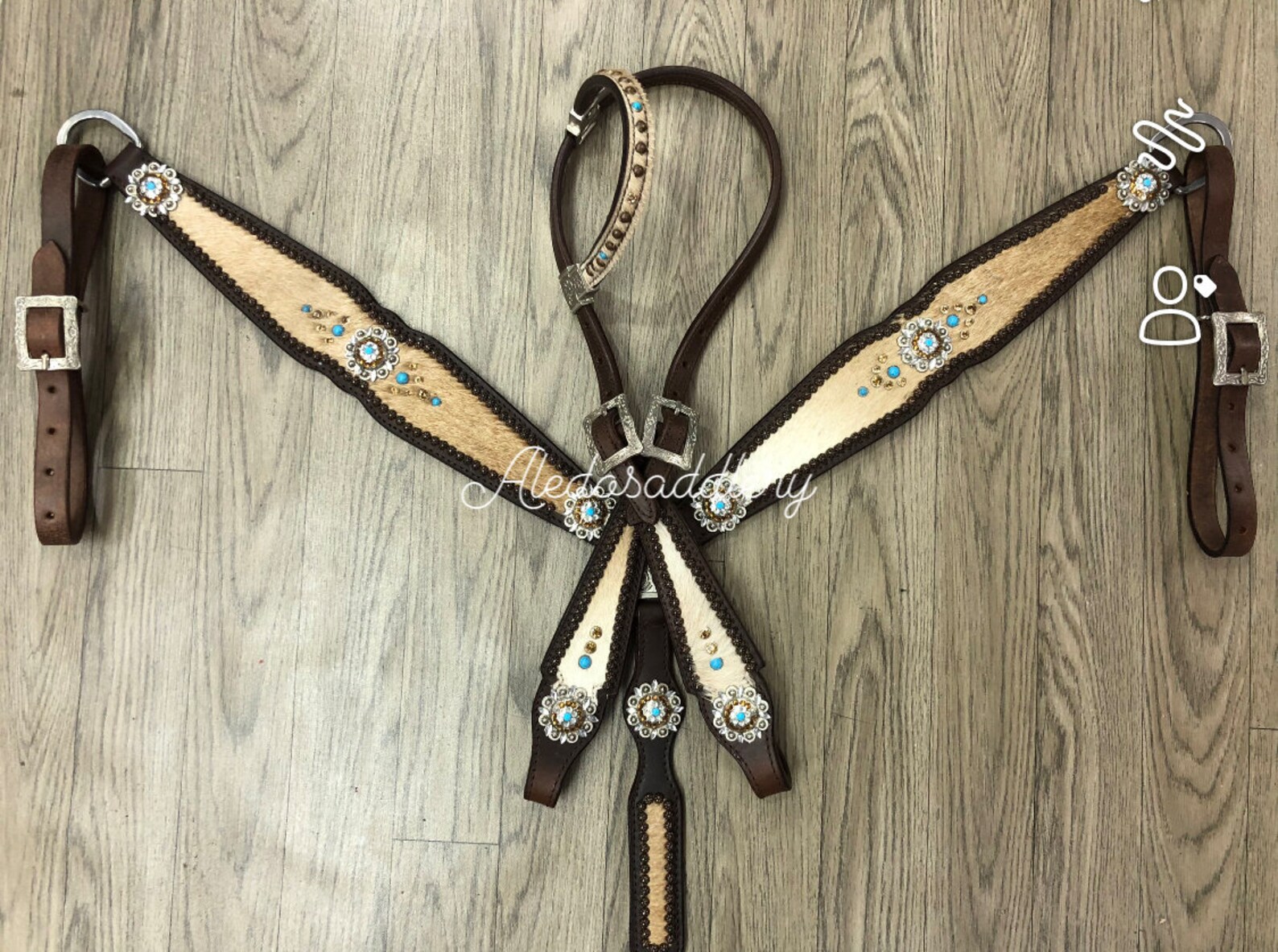 Western Bling Tack Set of Headstall and Breast Collar - Etsy
