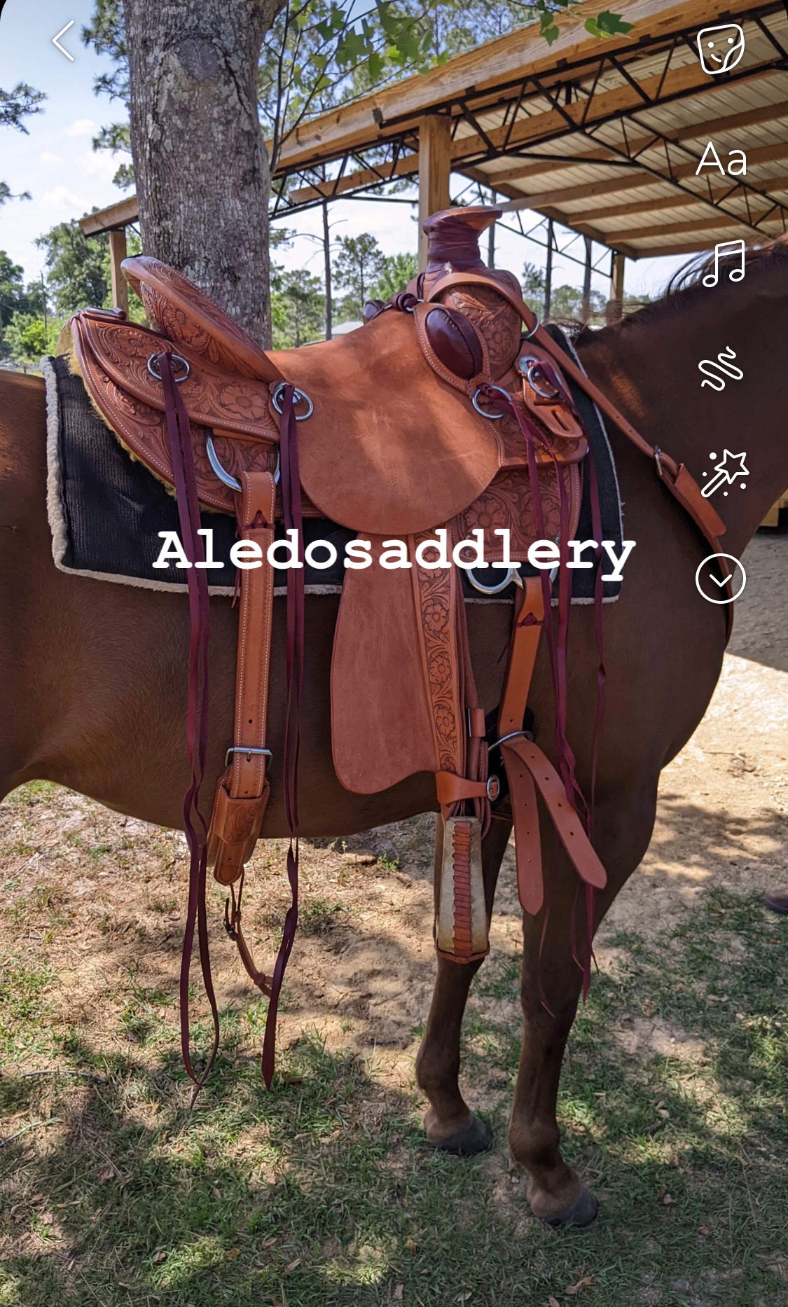 Western Natural Strip Down Leather Roper Wade Saddle by Aledosaddlery ...
