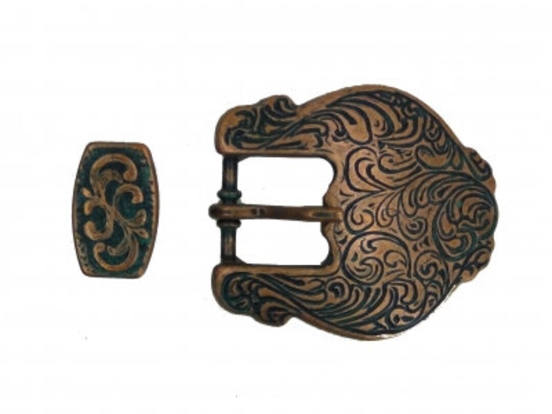Western Copper Finish 3/4" Buckle With Keeper - Etsy