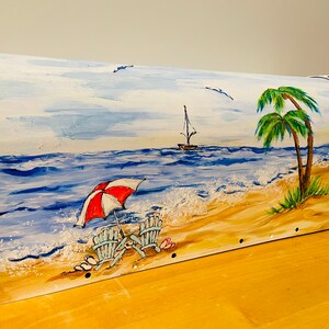 Decorated Hand-painted Mailbox/ Ocean View and Light House - Etsy