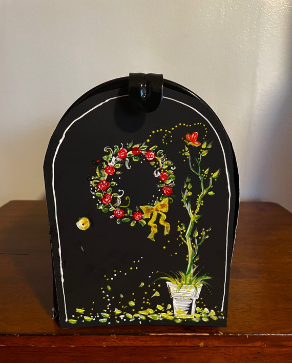 Decorated Hand-painted Mailbox - Etsy