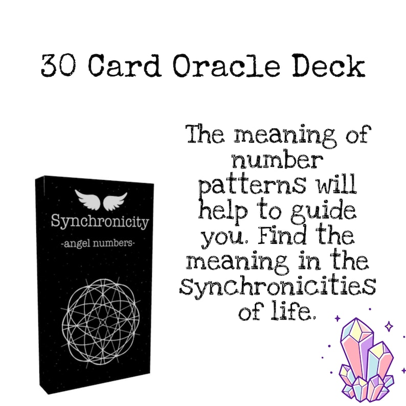 11:11 Angel Numbers SYNCHRONICITY Oracle Tarot Deck Indie - Etsy
