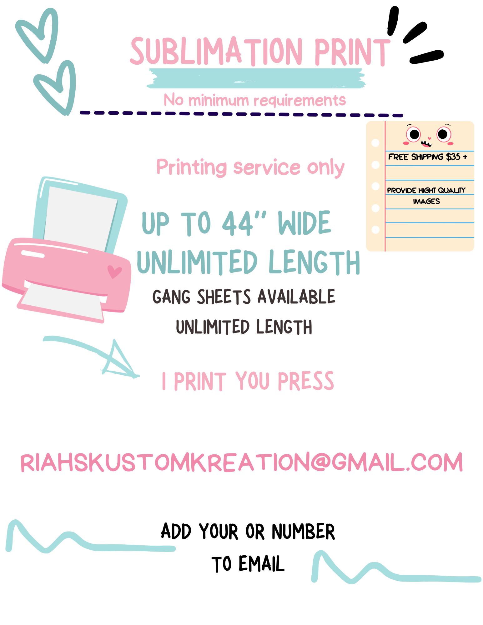 44-inch Wide Sublimation Print | Print on Demand - Etsy
